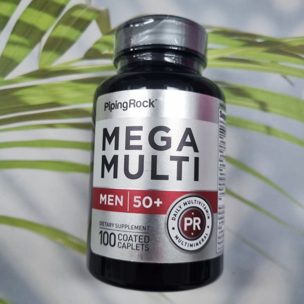 (PipingRock®) Mega Multi for Men 50 Plus, 100 Capsules วิตามินรวม สำหรับผู้ชาย วัย 50 ขึ้นไป ...