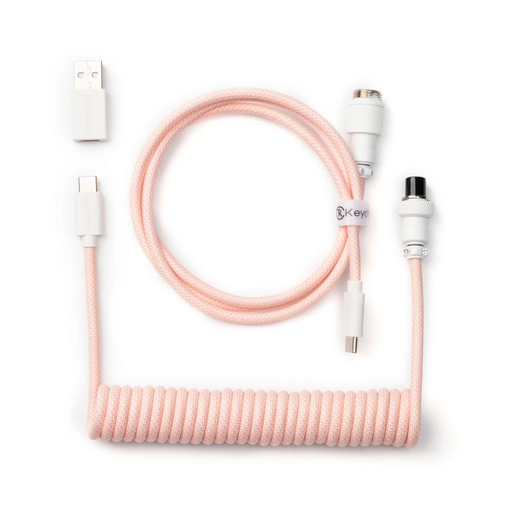 สายเคเบิลคีย์บอร์ดแบบขด Keychron Coiled Aviator Cable | Shopee Thailand
