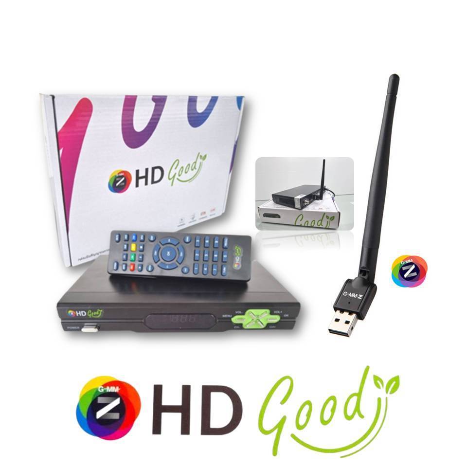 (กล่อง+เสาไวไฟ) กล่องรับสัญญาณดาวเทียม GMM Z HD Good พร้อมเสา GMM Z USB Wi-Fi | Shopee Thailand