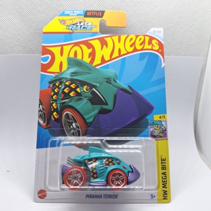 รถเหล็ก Hotwheels PIRANHA TERROR LET'S RACE NETFLIX (ib02) | Shopee Thailand