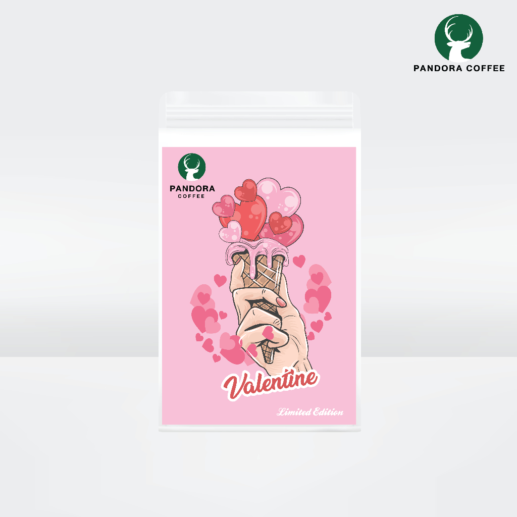 Pandora Coffee เมล็ดกาแฟ Valentine คั่วกลาง Medium Roast (Limited ...