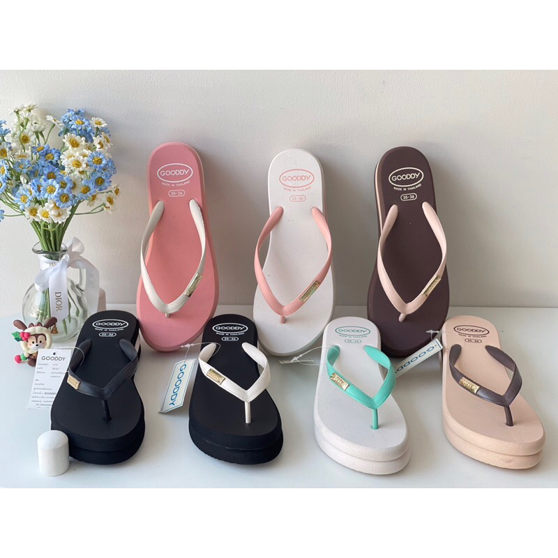 Awr 777รองเท้าฟองน้ำแฟชั่น รุ่นสีทูโทน GOODDY💥พร้อมส่ง💥 | Shopee Thailand