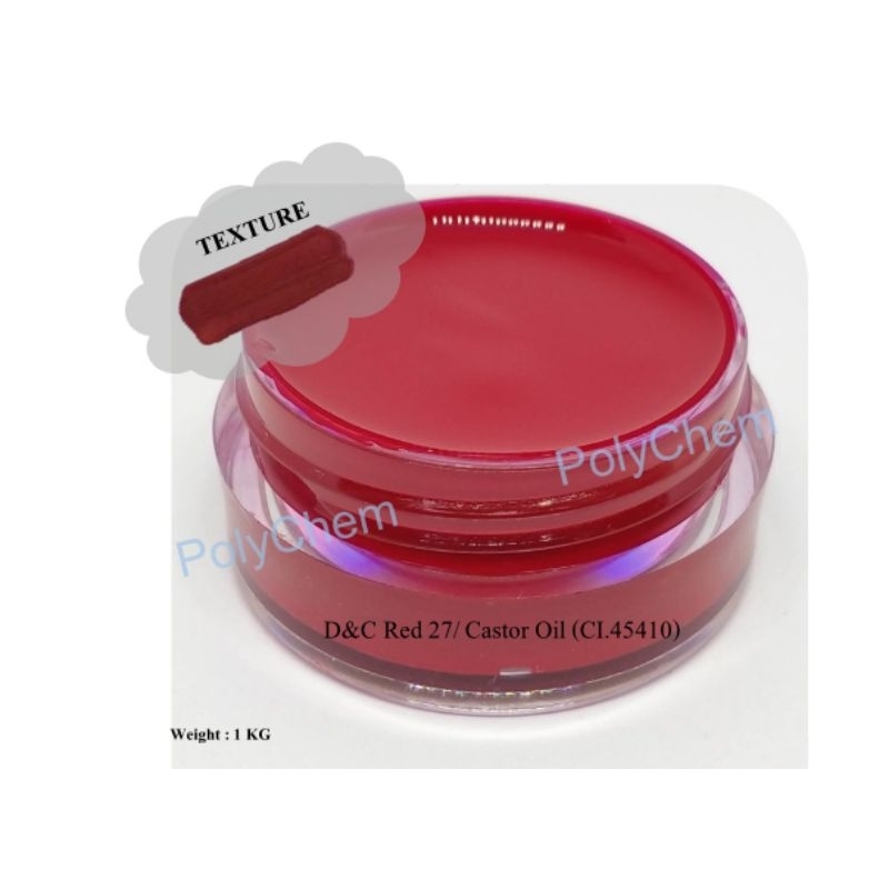 D&C Red27 CI 45410 สี Paste สีแดง พร้อมใช้ สีทำลิป สีทำลิปสติก Eye ...