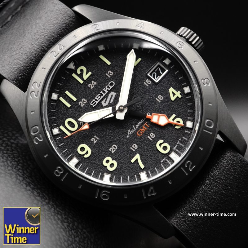 นาฬิกาข้อมือ SEIKO 5 SPORTS GMT FIELD WATCH รุ่น SSK025K1,SSK025K ...