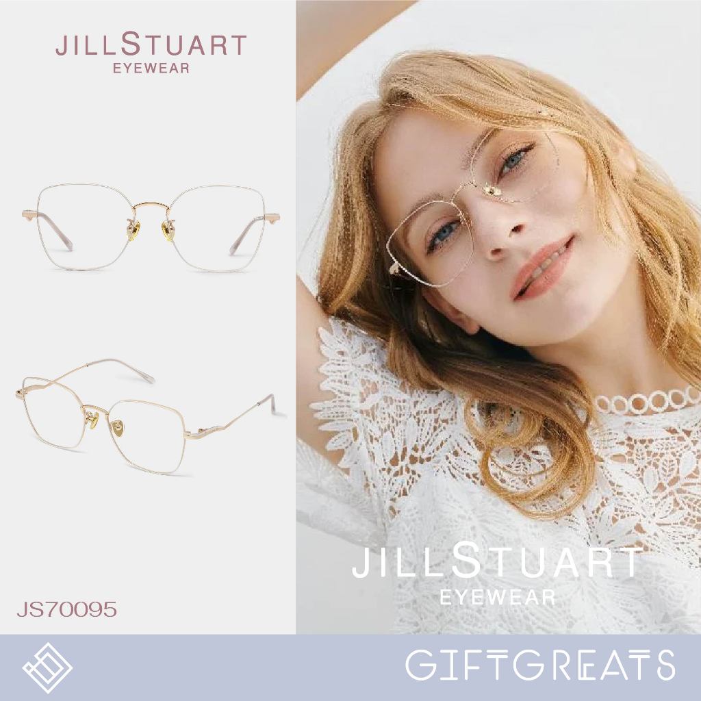 JILL STUART - JS70095 กรอบพร้อมเลนส์กรองแสงสีฟ้า กรอบแว่นไทเทเนี่ยม ...