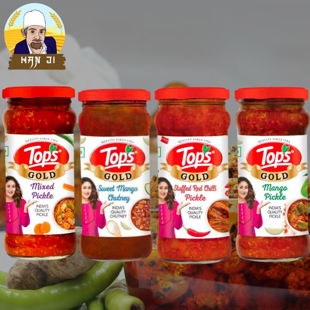 Tops Pickles Sweet Mango Mixed Mango Stuffed Red Chilli | Shopee Thailand