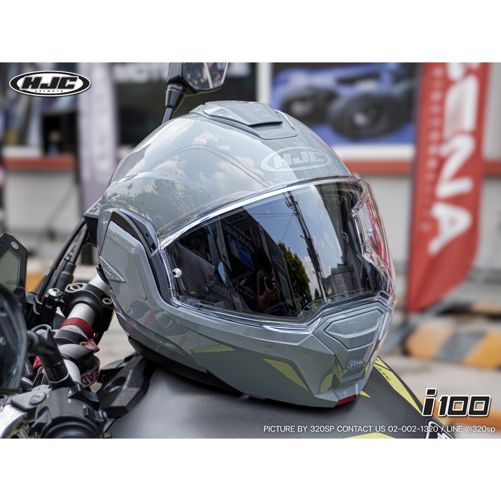 หมวกกันน็อคยกคาง HJC รุ่น i100 สไตล์ Filp Back ลายใหม่ล่าสุด ส่งไว ...