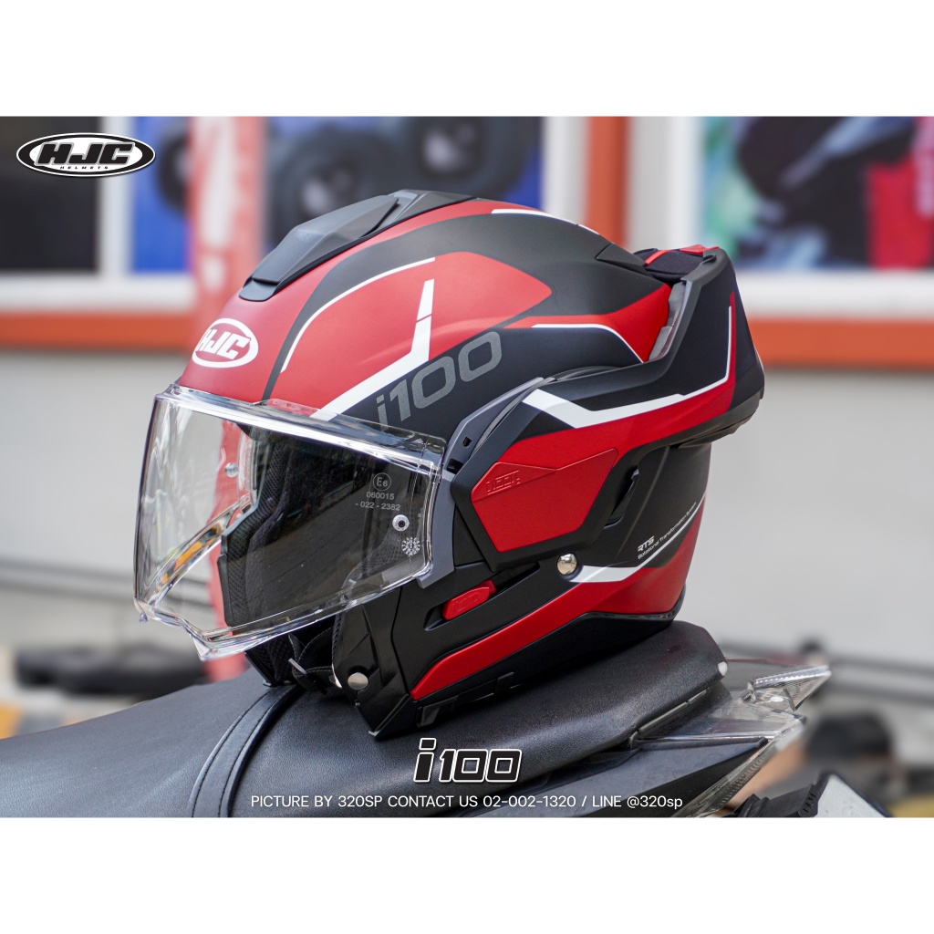 หมวกกันน็อคยกคาง HJC รุ่น i100 สไตล์ Filp Back ลายใหม่ล่าสุด ส่งไว ...