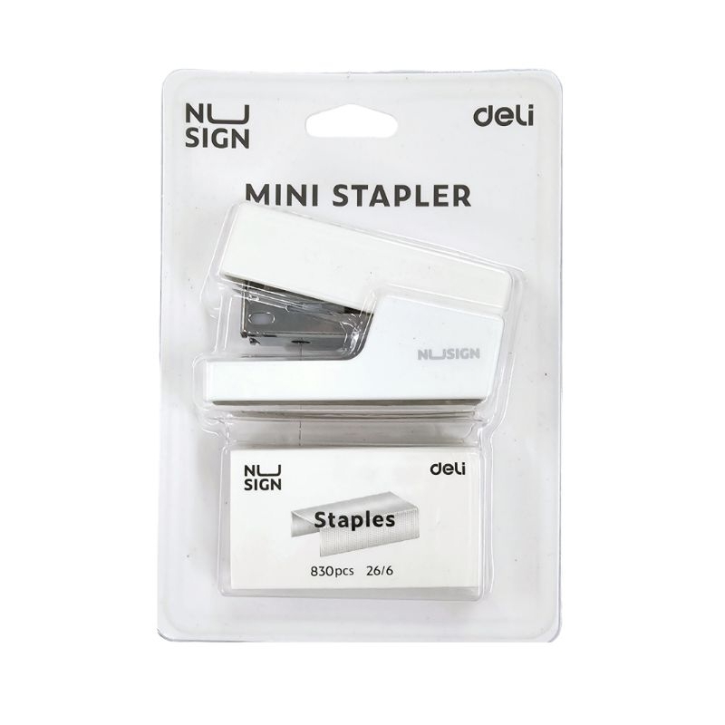 Deli ชุดเครื่องเย็บกระดาษ พร้อมลวดเย็บ No.NS083 NuSign ใช้ลวดเบอร์ 24/6 ...