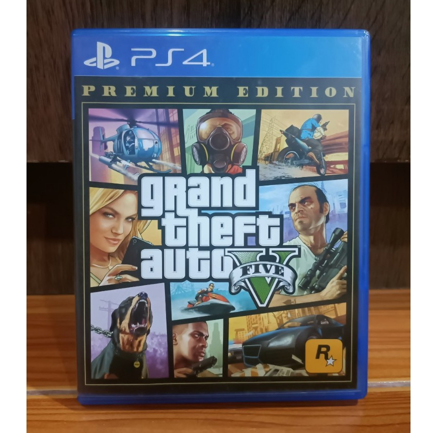 PS4 แผ่น ps4 GTA V Grand Theft Auto 5 Premium Edition(มีแผนที่ให้ ...