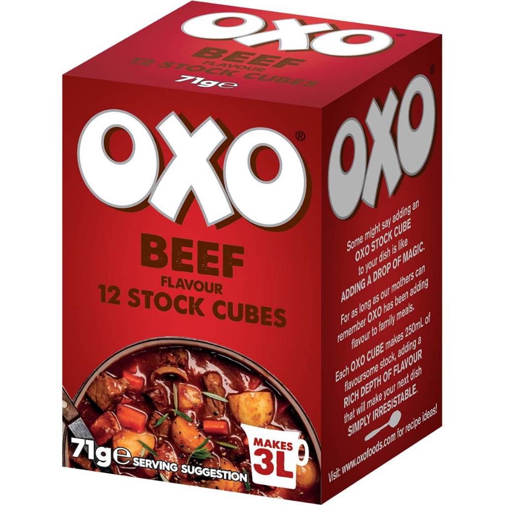 OXO Beef Stock Cubes 12 pack 71g | Shopee Thailand