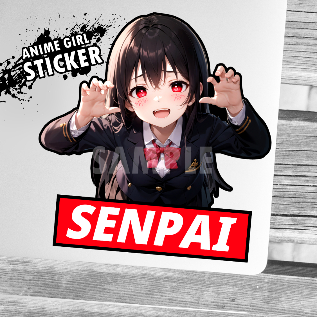 สติกเกอร์ อนิเมะ SENPAI Anime Girl Sticker สติ๊กเกอร์ โดจิน มังงะ ...