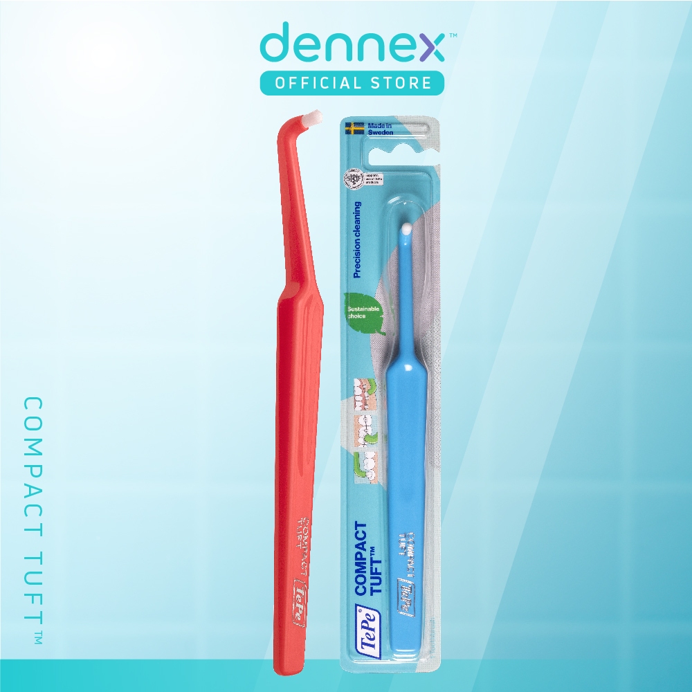 TePe Compact Tuft แปรงกระจุก ทำความสะอาดเฉพาะจุด ขนนุ่มแน่น แพ็ค 1 ชิ้น ...