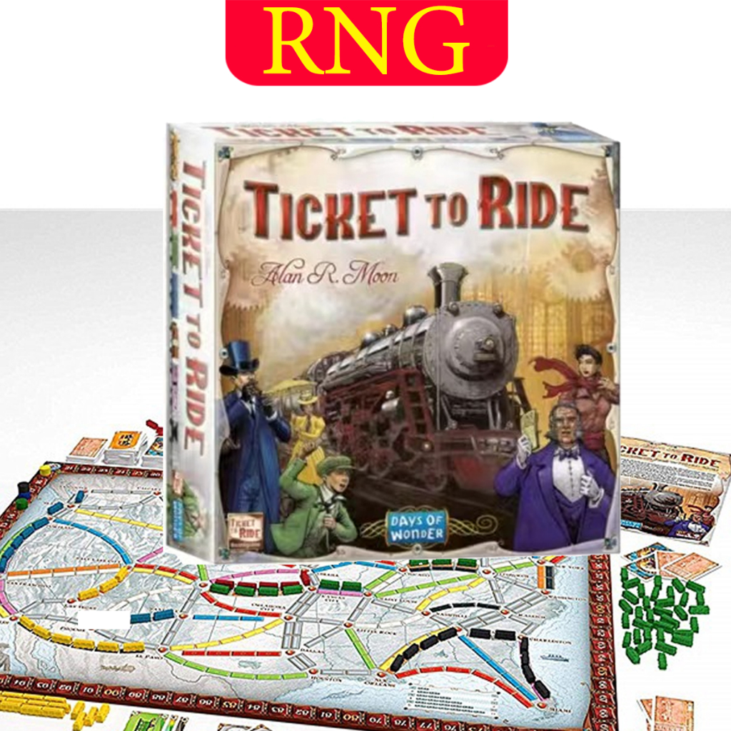 บอร์ดเกมTicket to Ride Board Game เกมต่อรถไฟ เวลาในการเล่น 30-60 นาที ...