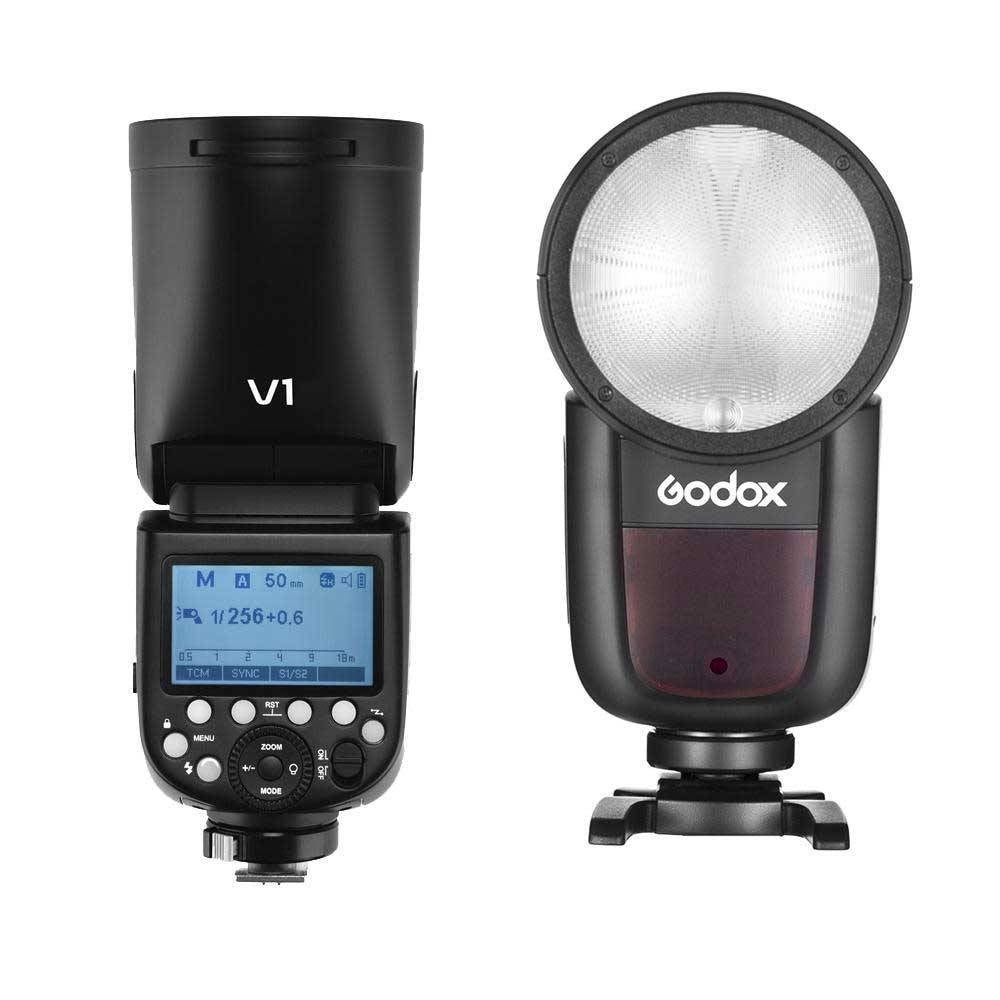 Godox V1 แฟลช Speedlight TTL (Li-ion Round) สำหรับกล้อง Canon,Sony,Fuji ...