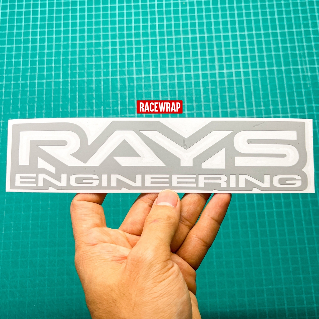 สติกเกอร์ RAYS ENGINEERING BASIC สติกเกอร์แต่งรถยนต์ rays original logo | Shopee Thailand