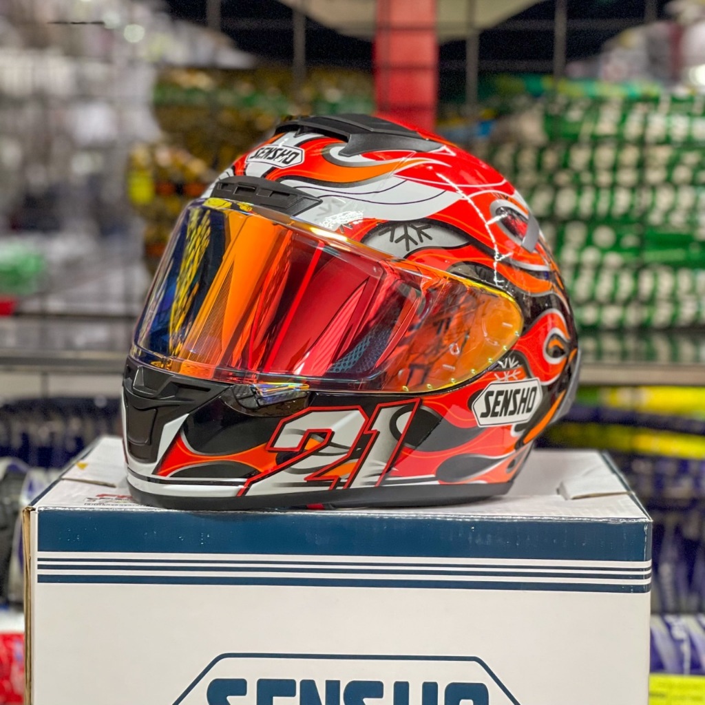 หมวกกันน็อค SENSHO FIRE/RED , SEN-ANIME , SEN-SEN73 , SEN-RUSH **สินค้า ...