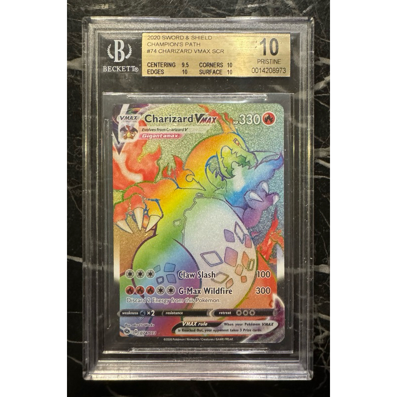 Pokemon charizard Vmax Bgs10 ของแท้ พร้อมส่ง | Shopee Thailand