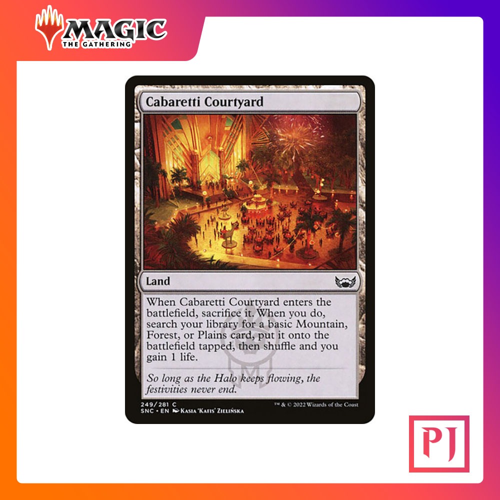 [MTG] Cabaretti Courtyard [SNC] [LAND] [COMMON] [NORMAL] [ENG] (การ์ดเมจิค / Magic the Gathering ...