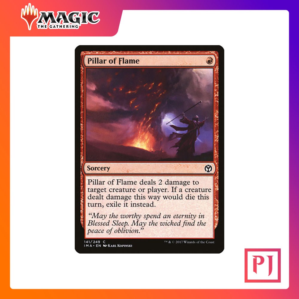 [MTG] Pillar of Flame [IMA] [RED] [COMMON] [NORMAL] [ENG] (การ์ดเมจิค ...