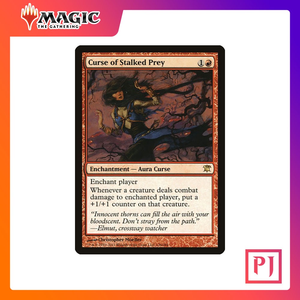 [MTG] Curse of Stalked Prey [IST] [RED] [RARE] [NORMAL] [ENG] (การ์ดเม ...