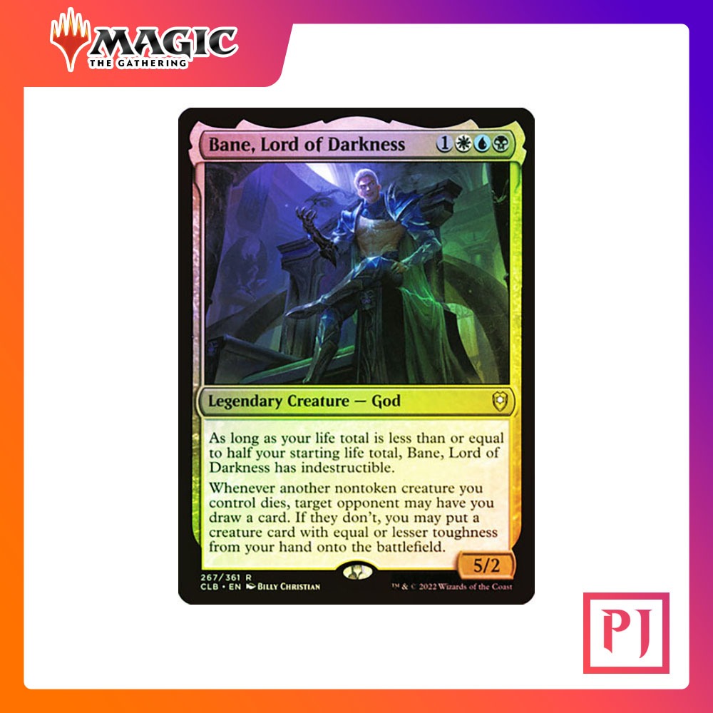 [MTG] Bane, Lord of Darkness [CLB] [MULTI] [RARE] [FOIL] [ENG] (การ์ดเม ...