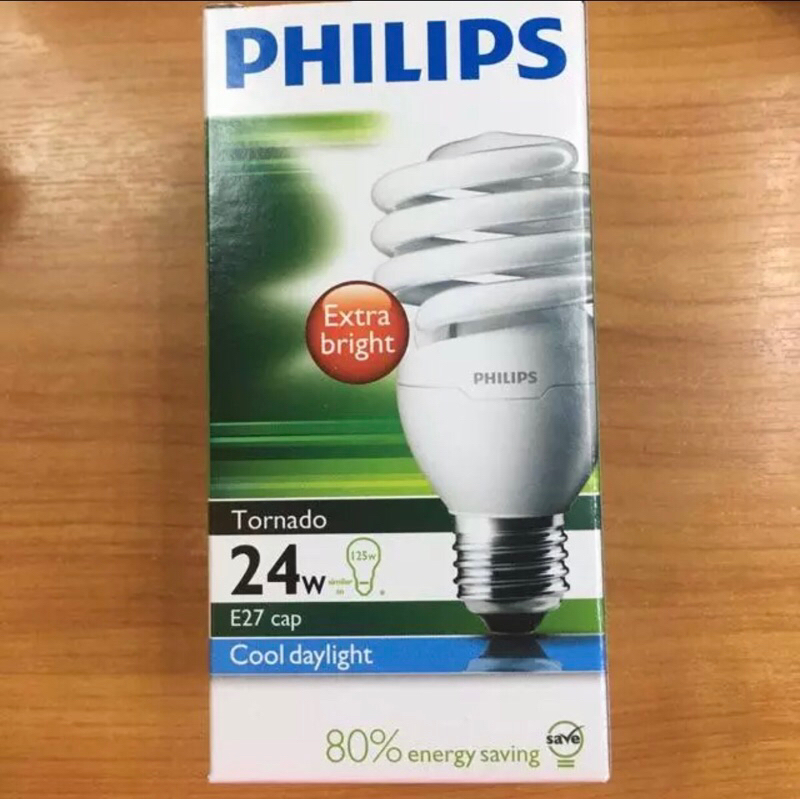 หลอดทอร์นาโด ฟิลิปส์ 24W E27 220-240V50-60Hz Extra bright | Shopee Thailand