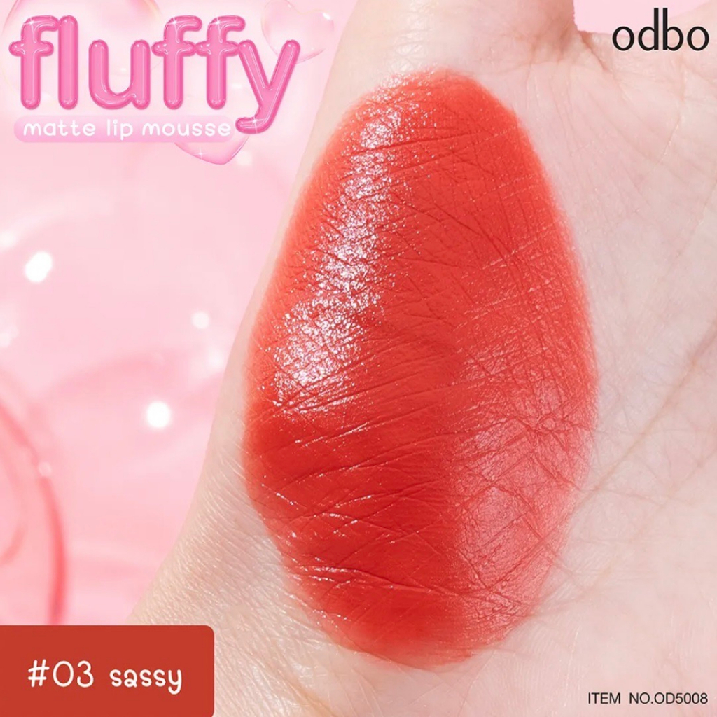 โอดีบีโอ ฟลัฟฟี่ แมทท์ ลิป มูส (OD5008) ODBO Fluffy Matte Lip Mousse 3 กรัม | Shopee Thailand