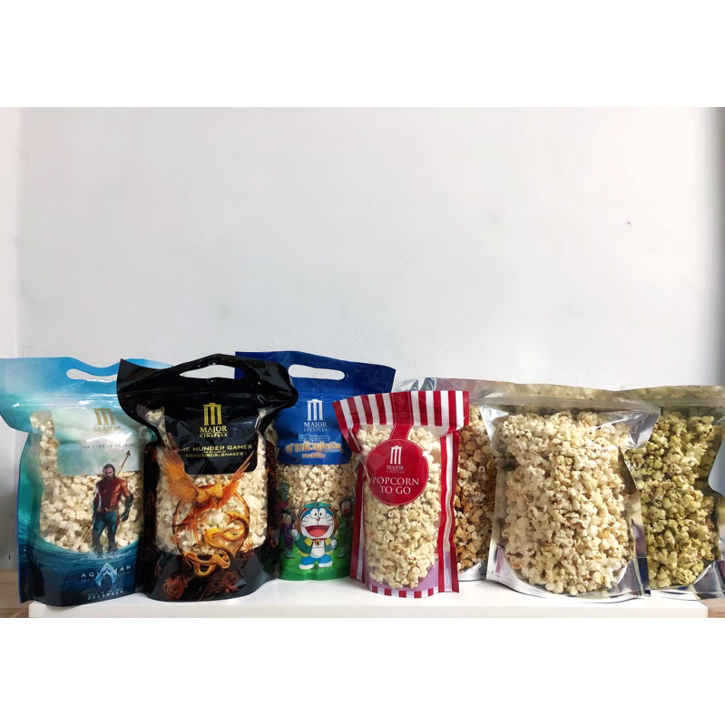 (Sale‼️ถุง59฿) ป๊อปคอร์น เมเจอร์ ป๊อปคอร์น Major ทู โก ถุงซิปล็อค Major ...