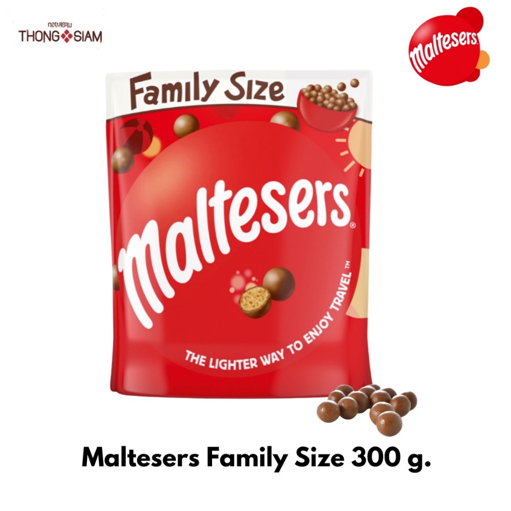 Maltesers Chocolate Family size ขนมเคลือบช็อกโกแลต สอดไส้รสมอลต์ ขนาด ...