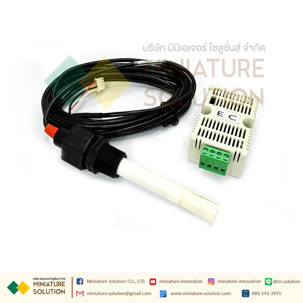 EC transmitter RS485 output with Module Modbus 485 เซ็นเซอร์วัดค่า EC ...