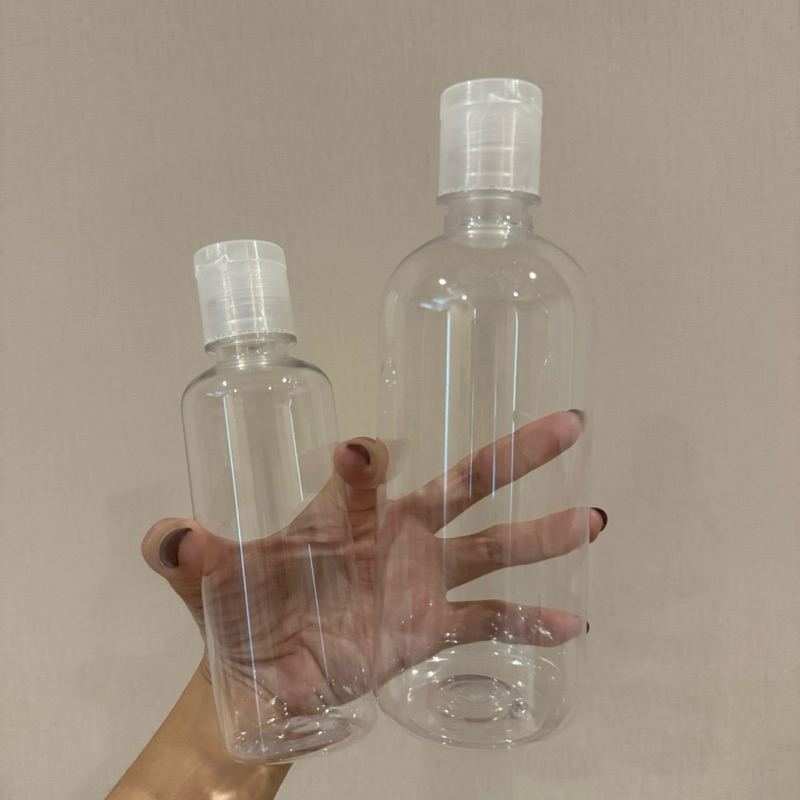ขวดใส่สบู่ แชมพู ฝาเปิดปิดสีใส ขนาด 250/400/450/500 ml - พร้อมส่ง | Shopee Thailand