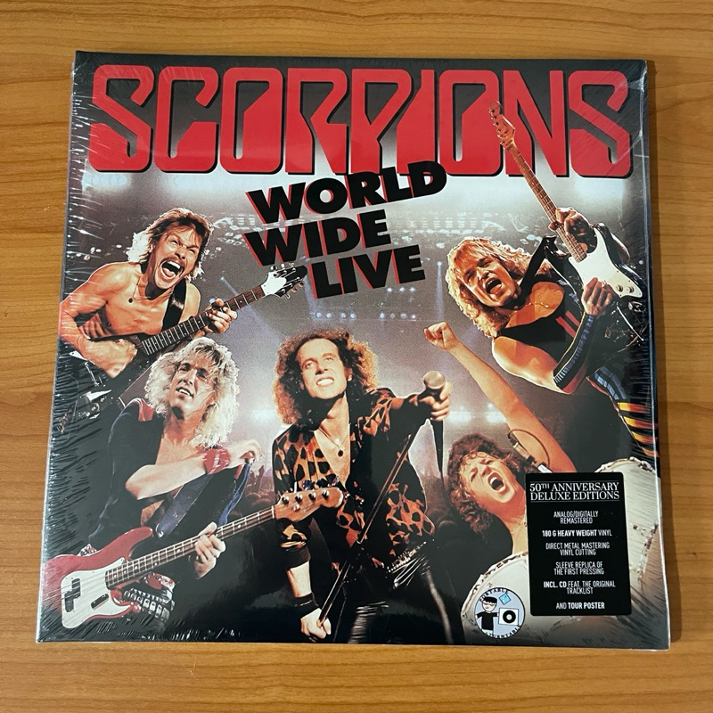 แผ่นเสียง Scorpions World Wide Live 2LP+CD (50th Anniversary Deluxe ...