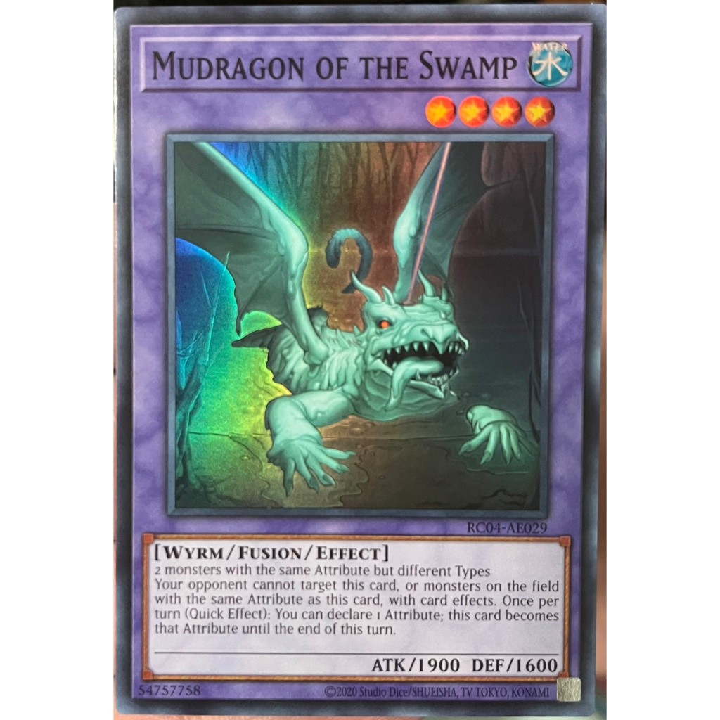 Yugioh Asia-Eng [RC04-AE029] Mudragon of the Swamp (Super Rare) การ์ดเกมยูกิแท้ถูกลิขสิทธิ์ ...