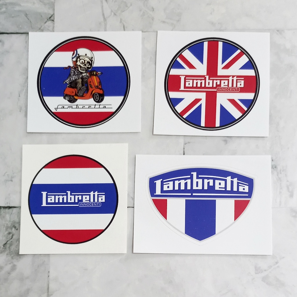 สติ๊กเกอร์ สติกเกอร์ "Sticker" ติดรถแลมเบรตต้า lambretta กันน้ำ ...