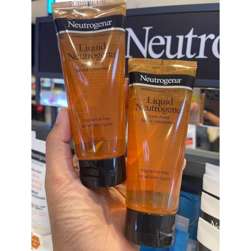 Neutrogena liquid pure mild facial cleanser 100 ml. | Shopee Thailand