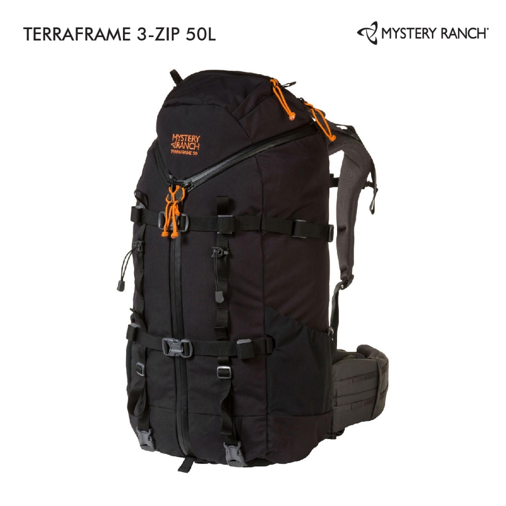 Mystery Ranch Terraframe 3-Zip 50L เป้สนามเดินทางขนาดใหญ่และเดินป่า จุของเพิ่มได้ด้วยระบบ ...