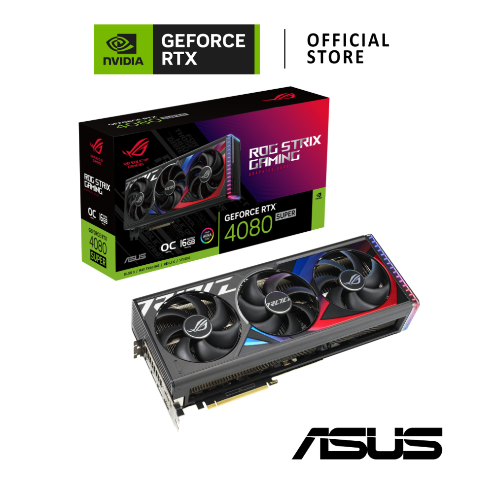 ASUS ROG Strix NVIDIA® GeForce RTX™ 4080 SUPER 16GB GDDR6X OC Edition ...