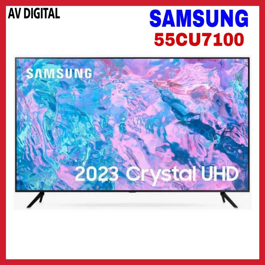 SAMSUNG TV Crystal UHD 4K (2023) Smart TV 55 นิ้ว CU7100 Series รุ่น UA55CU7100KXXT | Shopee ...