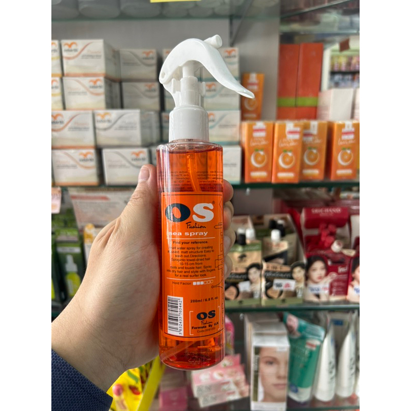 OS sea spray สเปรย์จัดแต่งทรงผม น้ำสีส้ม200มล | Shopee Thailand