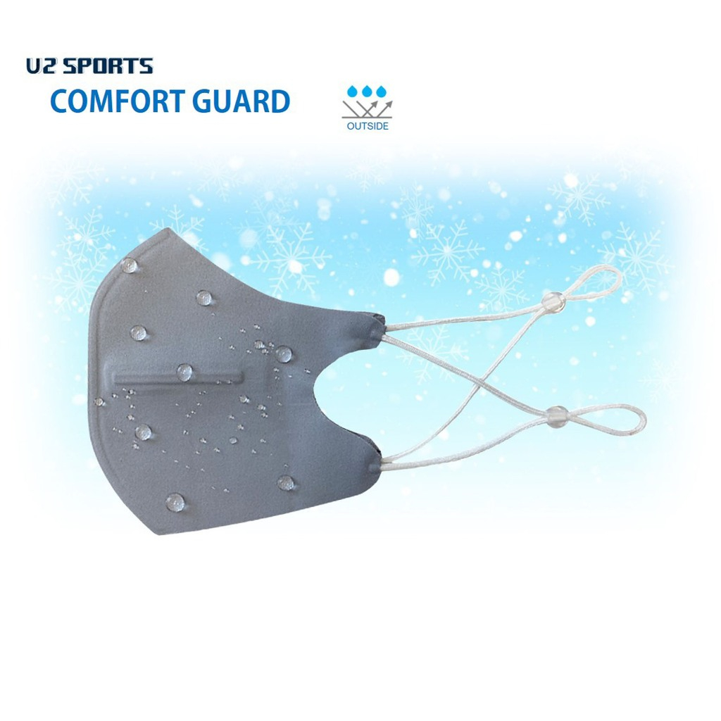 U2SPORTS Comfort Guard Mask หน้ากากผ้าสะท้อนน้ำ มีโครง สายคล้องหูและ ...