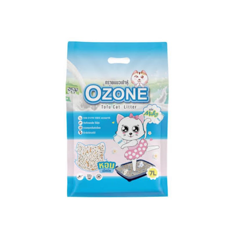 ทรายแมวเต้าหู้ Ozone 7 ลิตร | Shopee Thailand