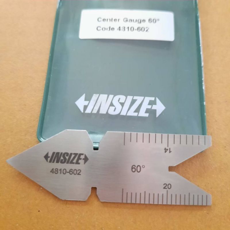 เกจวัดองศา 60 องศา Center Gage INSIZE อินไซส์ รุ่น 4810-602 เกจหางปลา ...