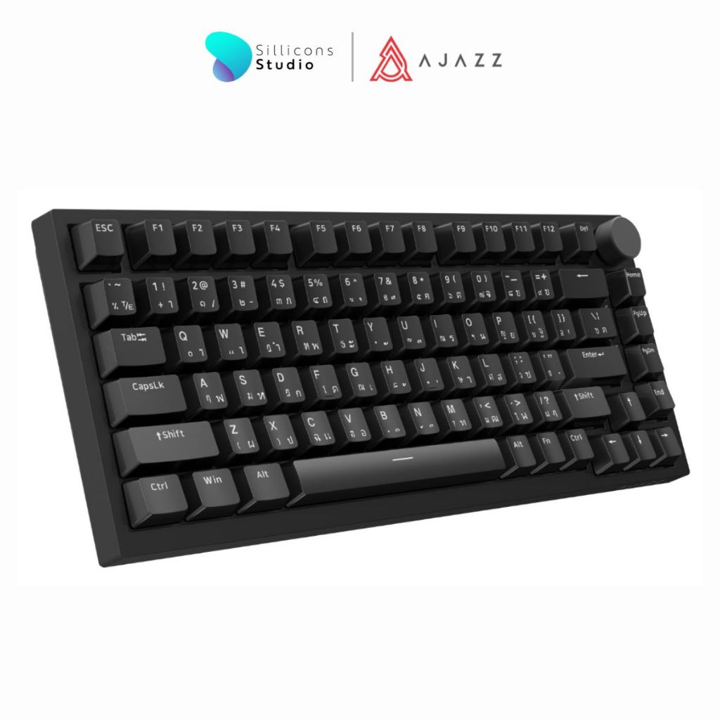 คีย์บอร์ดเกมมิ่ง Ajazz AK820 82Key Gasket Hotswap Wired Mechanical ...