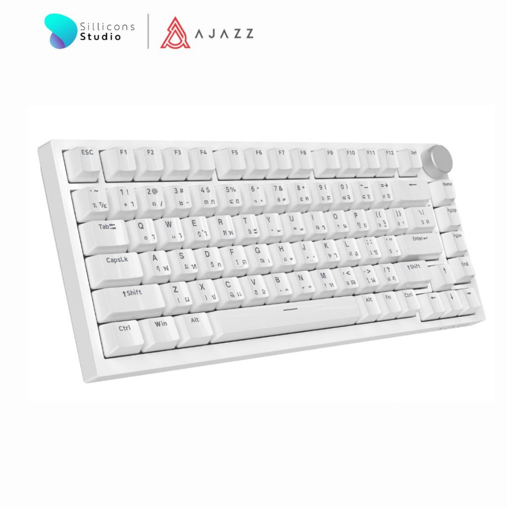 คีย์บอร์ดเกมมิ่ง Ajazz AK820 82Key Gasket Hotswap Wired Mechanical ...