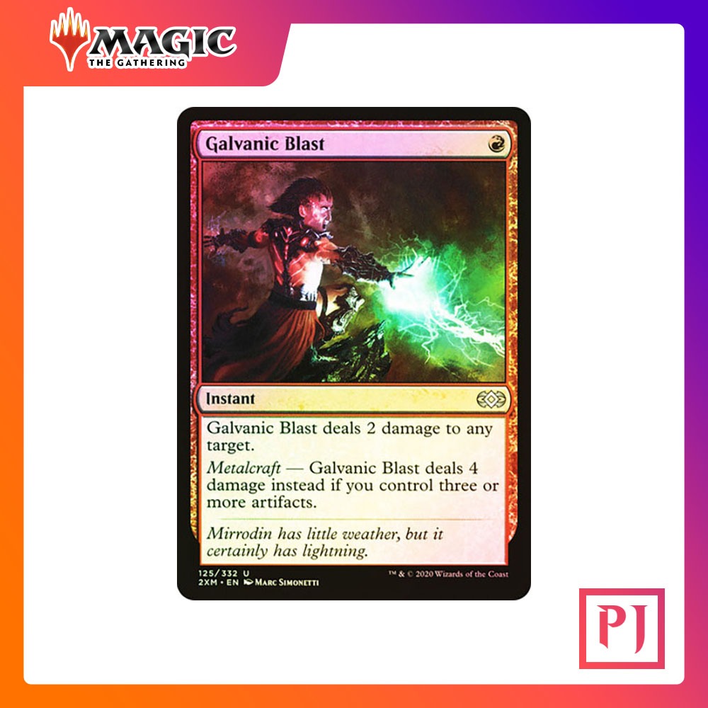 [MTG] Galvanic Blast [2XM] [RED] [UNCOM] [FOIL] [ENG] (การ์ดเมจิค ...