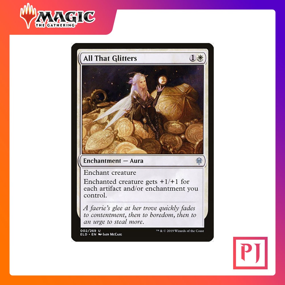 [MTG] All That Glitters [ELD] [WHITE] [UNCOM] [NORMAL] [ENG] (การ์ดเมจิค / Magic the Gathering ...
