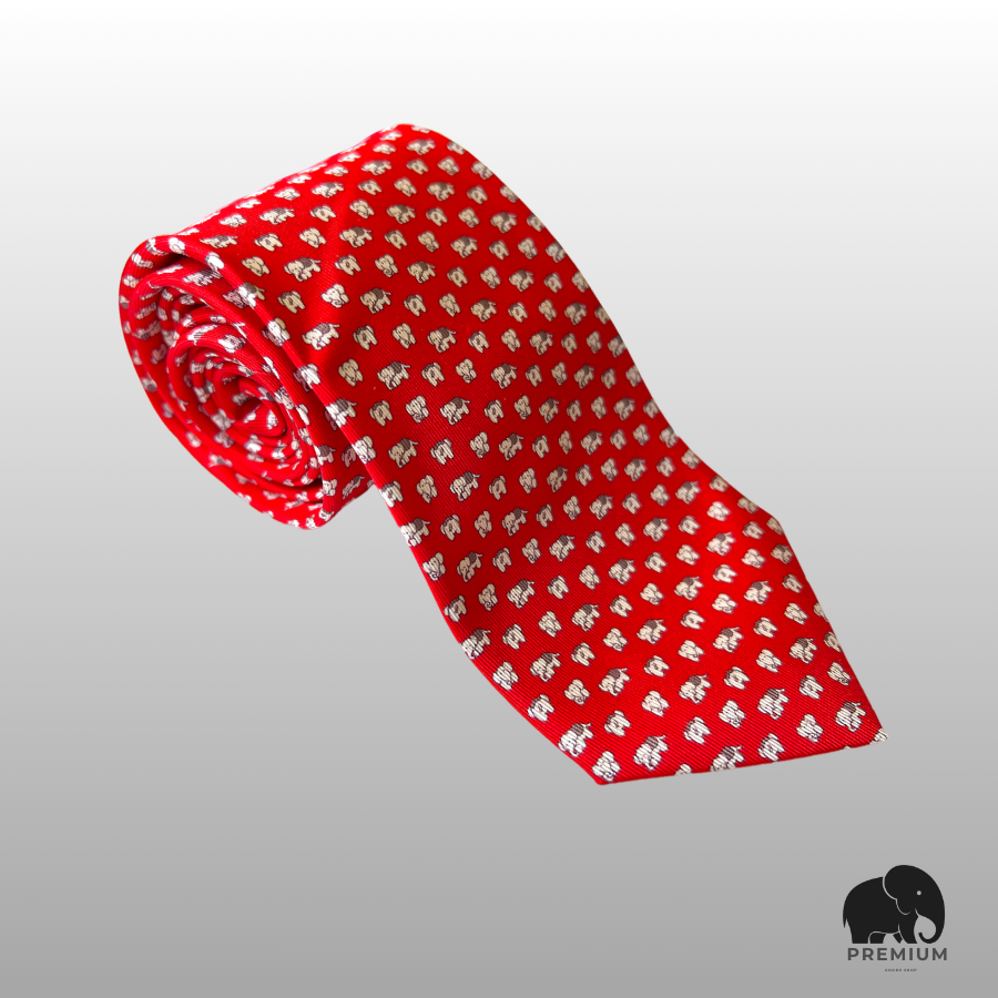 เนคไทผ้าไหม จิม ทอมป์สัน Silk necktie Jim Thompson แดง | Shopee Thailand