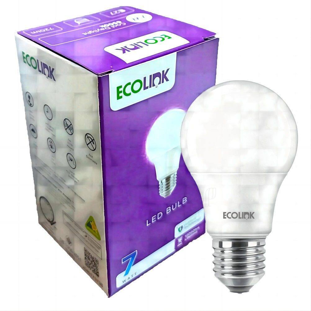 ECOLINK หลอดไฟ LED Bulb แอลอีดี 3W 5W 7W 9W 13W 14.5W 19W ขั้วเกลียวE27 ...