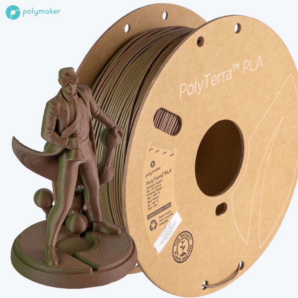 เส้น PLA PolyTerra Dual 2 สีในเส้นเดียว สีด้าน สีเปลี่ยนตามการหมุนของ ...